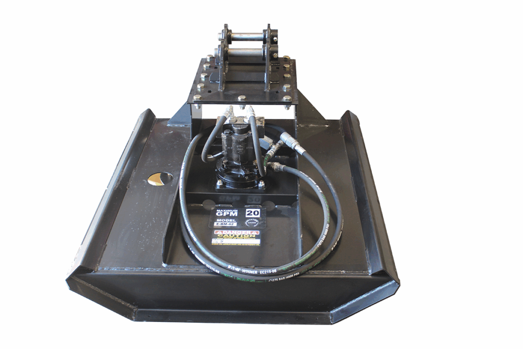 Mini Excavator Brush Cutter | Compact Mower Attachment | Rut Manufacturing